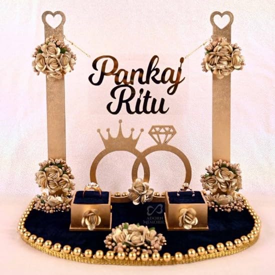 GRABCHOICE Personalized Engagement Ring Platter with Name | with Name ...