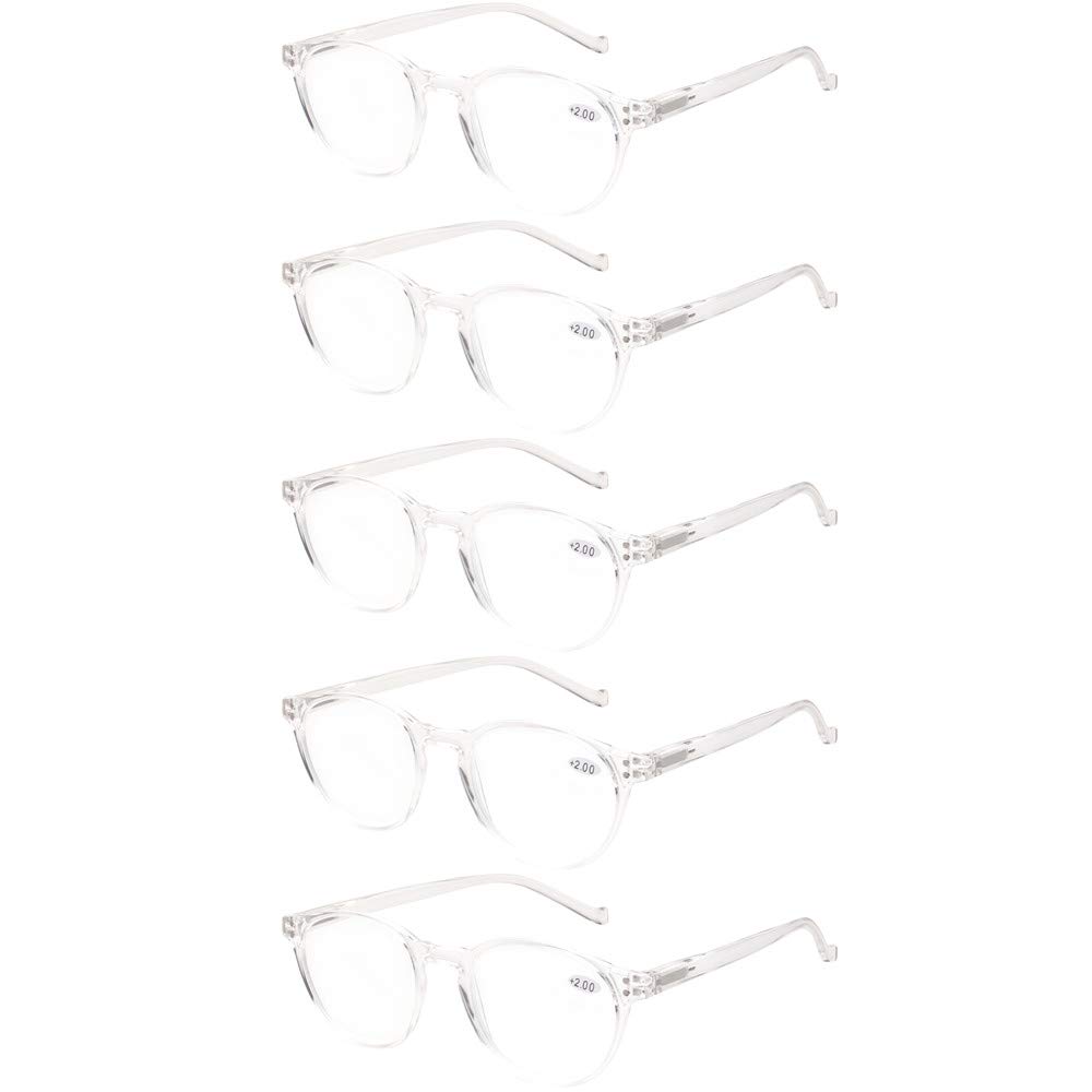 Snapklik.com : NORPERWIS 5 Pairs Reading Glasses - Standard Fit Spring ...