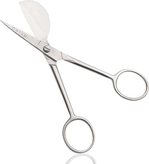 Amazon.com: Ontaki Dual Bent Machine Embroidery Scissors - 6.5" Carbon ...