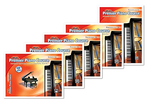 NEW Alfred's Premier Piano Course Level 1A Books Set (5 Books) - Lesson ...