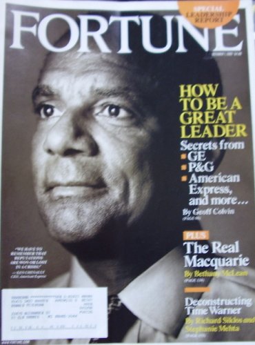 Fortune Magazine October 1 2007 How to Be a Great Leader: unknown ...