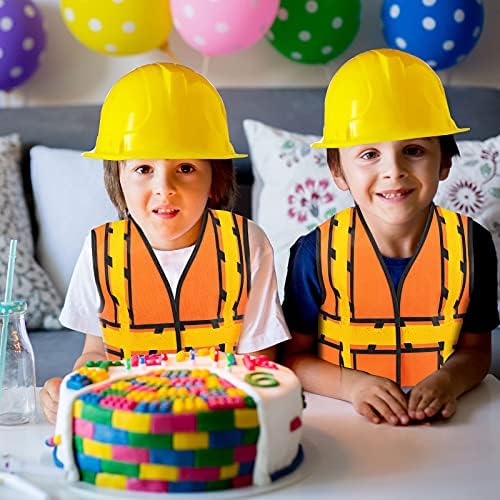 Amazon.com: SATINIOR Kids Construction Party Costumes Includes 10Pc ...