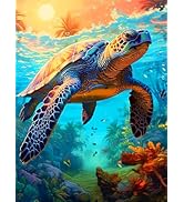Amazon.com: Benjenes Sea Turtles Paint by Numbers Kit for Adults-Sea ...