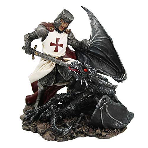 Buy Pacific Giftware The Crusader Knight Slaying Dragon Collectible ...