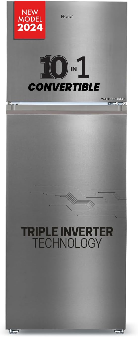 Haier 358 L, 3 Star, Convertible 10-in-1 Triple Inverter & Fan Motor ...