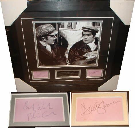 Peter Cook Dudley Moore Genuine Hand Signed Autograph AFTAL UACC RD ...