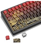 Amazon.com: dagaladoo PBT keycap,Black/White Topographic keycaps 60 75 ...