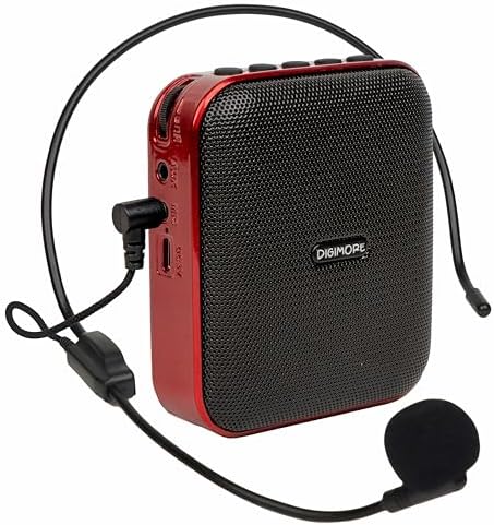 DIGIMORE D-1210 Bluetooth Voice Amplifier for Teachers | 10H Battery Life, and MP3 Support |10W ...