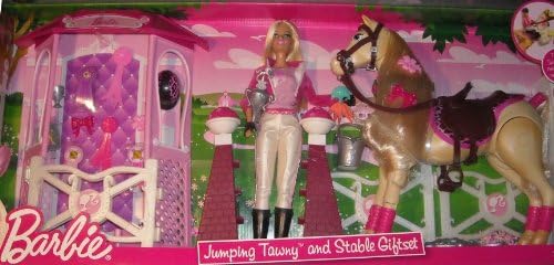 Barbie und Tawny mit Pferdestall Großes Spiel Set: Amazon.de: Spielzeug