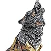 Amazon.com: Ebros Steampunk Silver Robotic Alpha Wolf Howling Statue ...