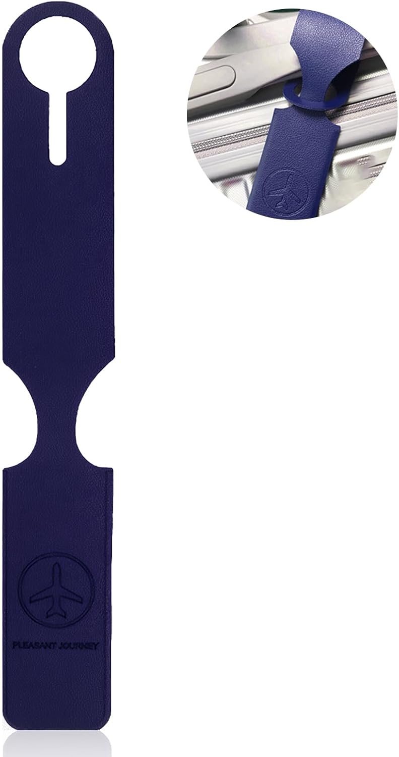 Amazon.com: CPCOIN Luggage Tags for Suitcases 2 Pack Bendable One Piece Bag Tag Long Strip PU ...