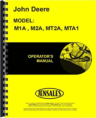 John Deere M1A M2A MT2A MTA1 Plow Owner Operators Manual: John Deere ...