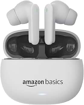 Amazon Basics True Wireless in-Ear Earbuds with Mic, Low-Latency Gaming ...