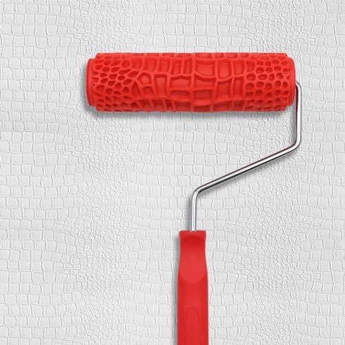 Nichiyo 7'' Inch Texture Rubber Roller Single Color DIY Patterned Paint ...
