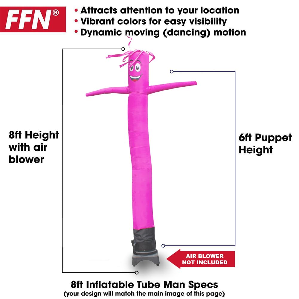 Snapklik.com : FFN Light Magenta 6 Foot Tall Inflatable Tube Man ...