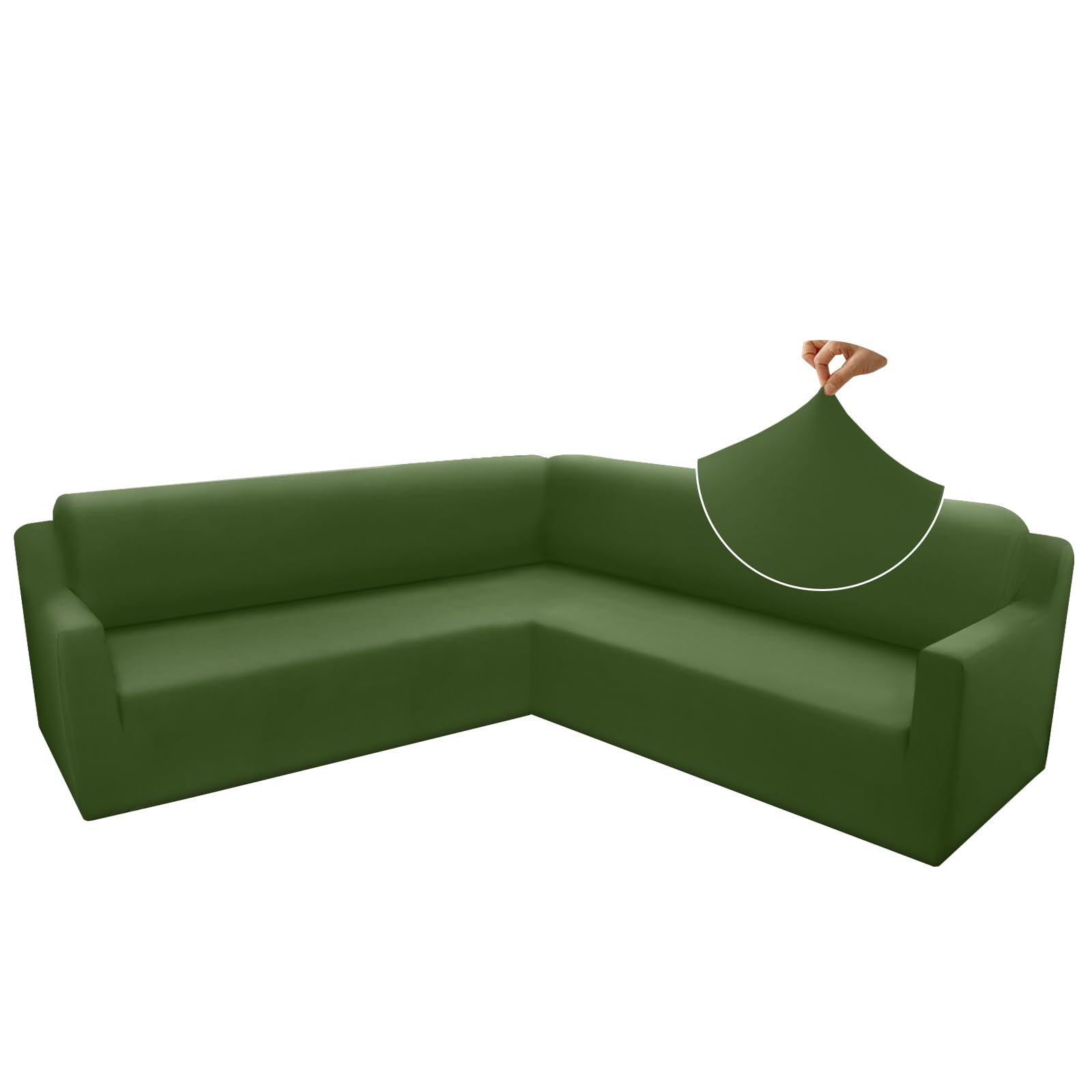 Arfntevss L Shape Corner Sectional Couch Covers Soft and Stretchy ...