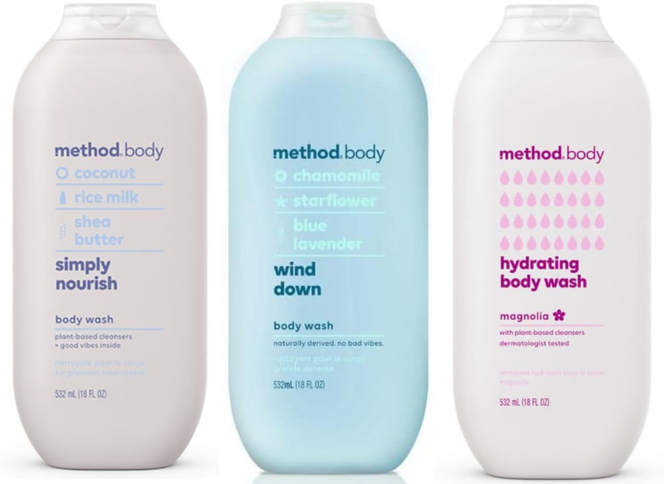 Amazon.com : Method Method Body Wash, Simply Nourish, 18oz, 2 Pack ...