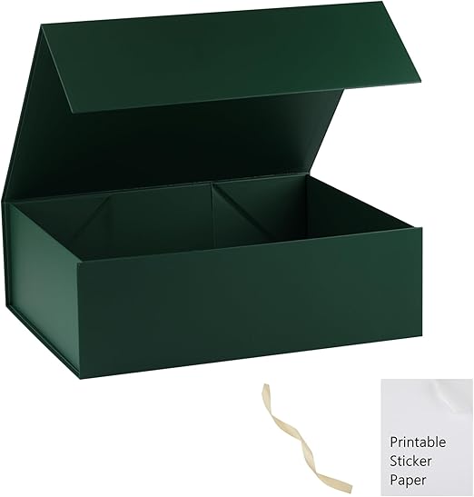 Amazon.com: MUMUPACK Green Gift Box,19x16x6 Extra Large Gift Boxes With ...