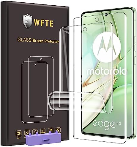 WFTE Compatible with Motorola Edge 40 Neo Screen Protector, [2- Pack ...