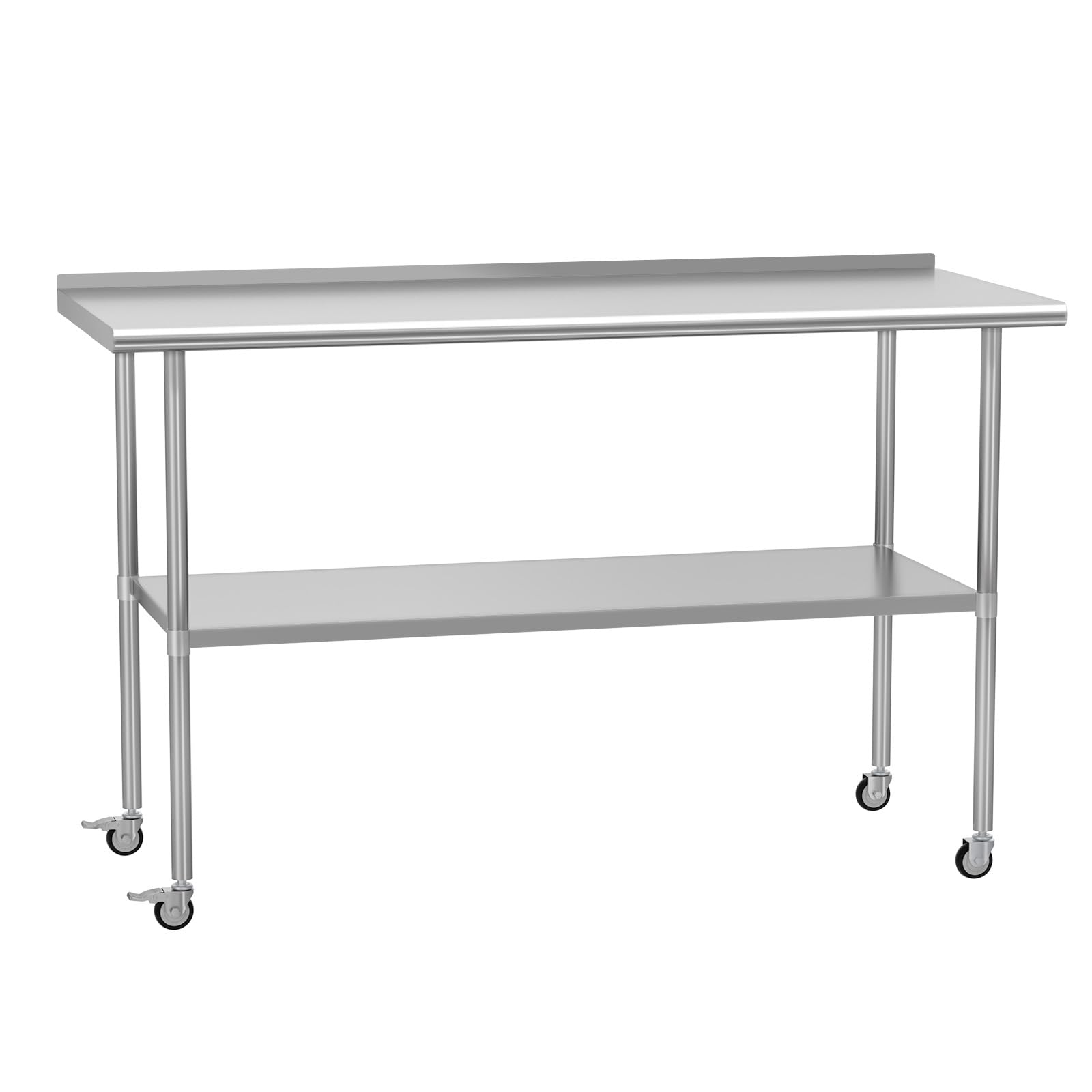 Amazon.com: HOCCOT Stainless Steel Prep & Work Table with Adjustable ...