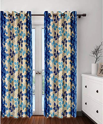 Buy Inira Trendz Patta Modern Eyelet Window 2 Piece (Multicolour, 4x6ft ...