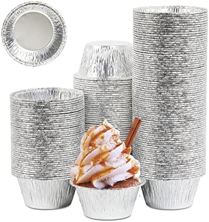 Amazon.com: 2 Oz Disposable Baking Cups Tins Foil Pans Cups 70 mL ...