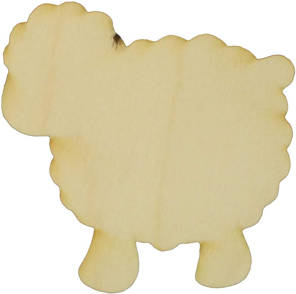 Amazon.com: Unfinished Sheep Wood Cut Out Available in a Variety of ...