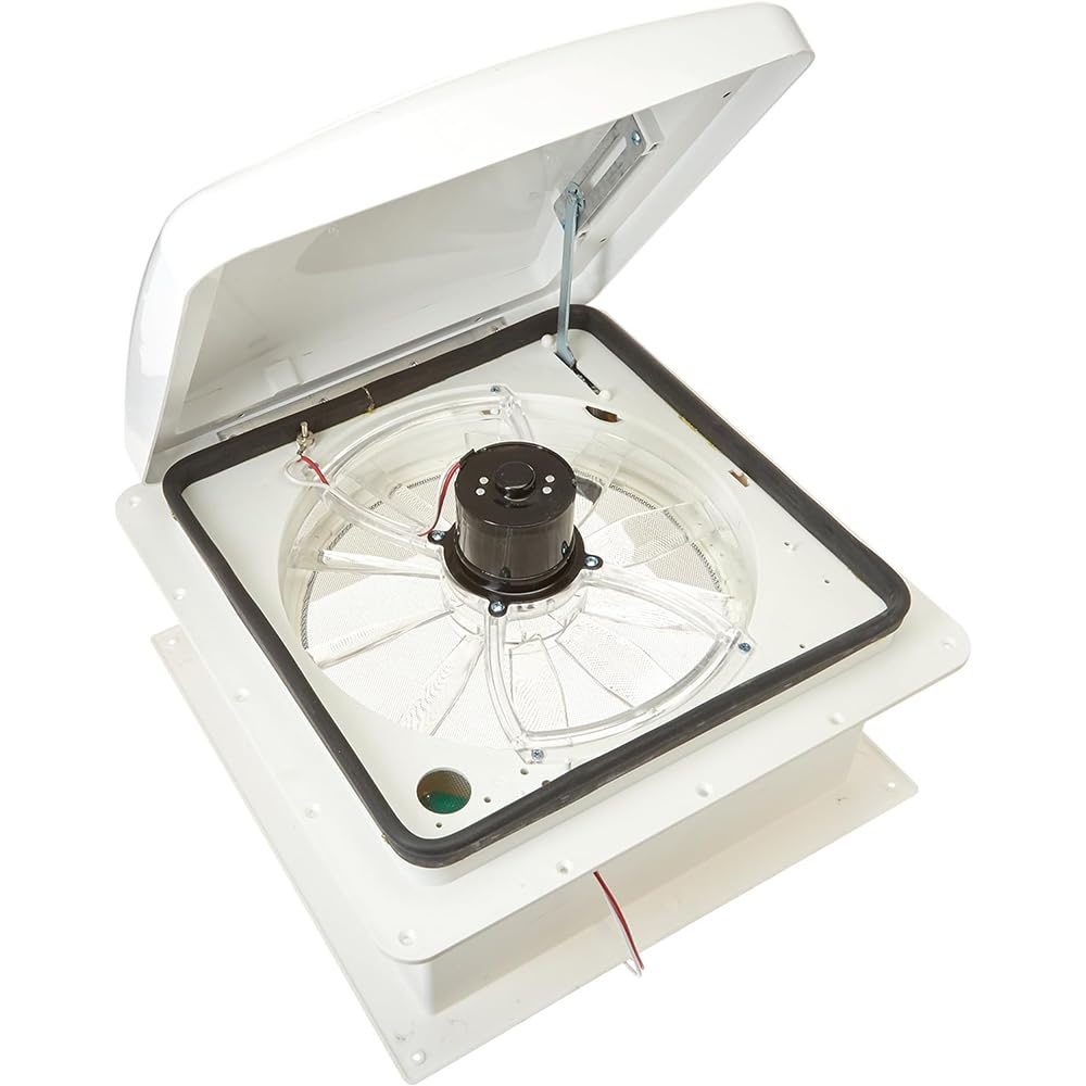 Amazon.com: HENG'S INDUSTRIES Zephyr RV 14" Roof Vent Fan | White Lid | Remote Powered | White ...