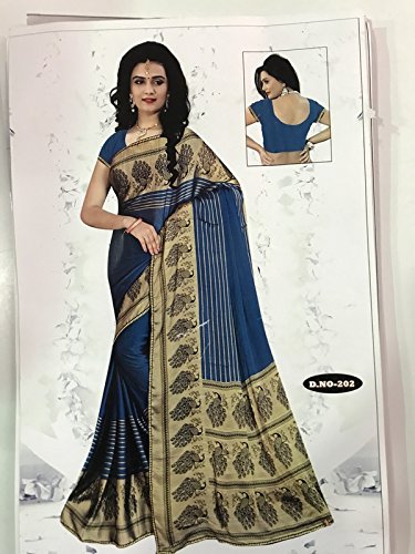 Buy Shri Bankey Bihari Saree Emporium Women's Georgette Saree at Amazon.in