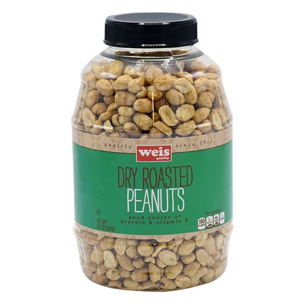 Amazon.com : Weis Quality, Dry Roasted Peanuts, 26 Ounce : Grocery ...