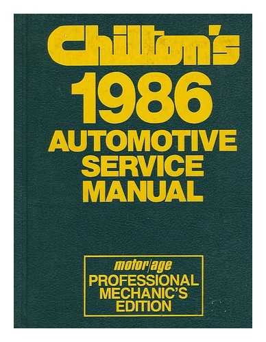 Chilton's 1985 Automotive Service Manual: Chilton: 9780801973482 ...