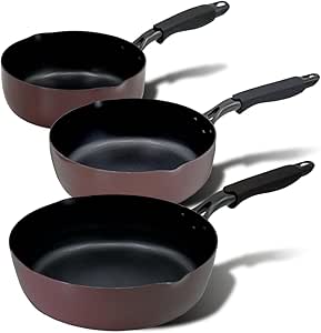 Amazon.co.jp: every U. 深型フライパンセット 20×24×28cm 注ぎ口付き ガス火/IH対応 深い DAIKIN Silkware 耐摩耗性50万回クリア PFOS ...