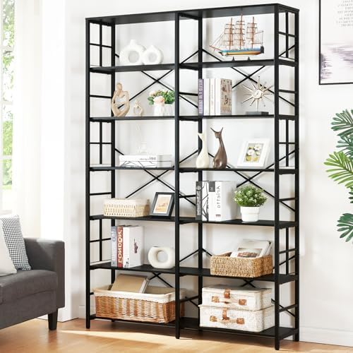 Amazon.com: HOMISSUE Tall Bookshelf, 84" Bookshelves and Bookcases ...