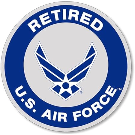 Amazon.com - Edward & Co Sticker United States AIR Force Retired Decal ...