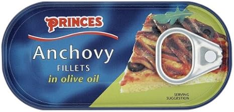 Princes Anchovy Fillets in Olive Oil 50g (Pack of 12 x 50g) : Amazon.co ...