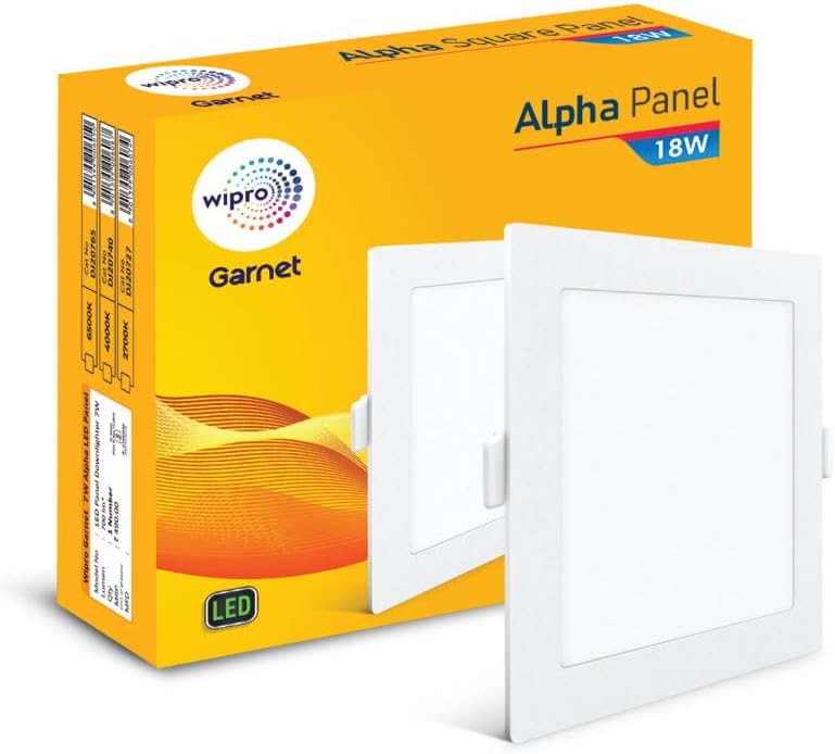 Buy wipro Garnet 18W Round LED Alpha Panel | Cool White Light (6500K ...