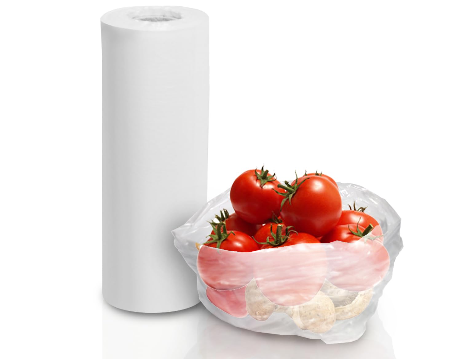 Amazon.com: Bagtron 11" x 14" Plastic Produce Bag on a Roll for Food ...