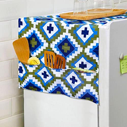 Roseate Fridge Cover Single Door (130 x 55 cm) Digital Print Polyester ...