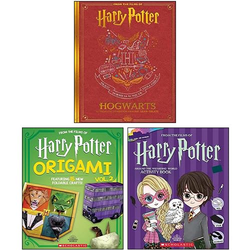 Harry Potter 3 Books Collection Set (Hogwarts [Hardcover], Foil Wonders ...