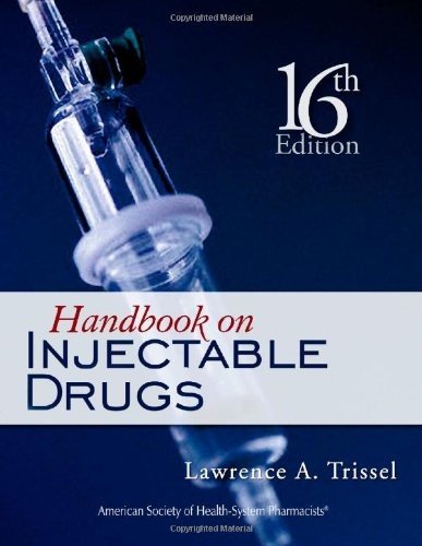 Handbook on Injectable Drugs and Single User CD: 9781585282517 ...