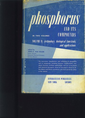 Phosphorus and its Compounds - Volume II: Technology, Biological ...