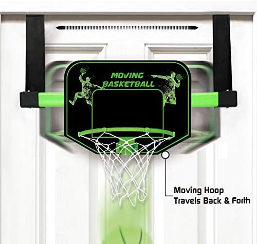 WEMOVE SPORTS Mini Moving Basketball Hoop with Ball, Pump and Inflation ...