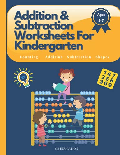 Addition Worksheets For Kindergarten