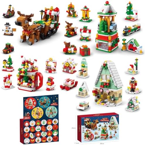 Amazon.com: POPJOY Advent Calendar 2025 Christmas Countdown Building ...