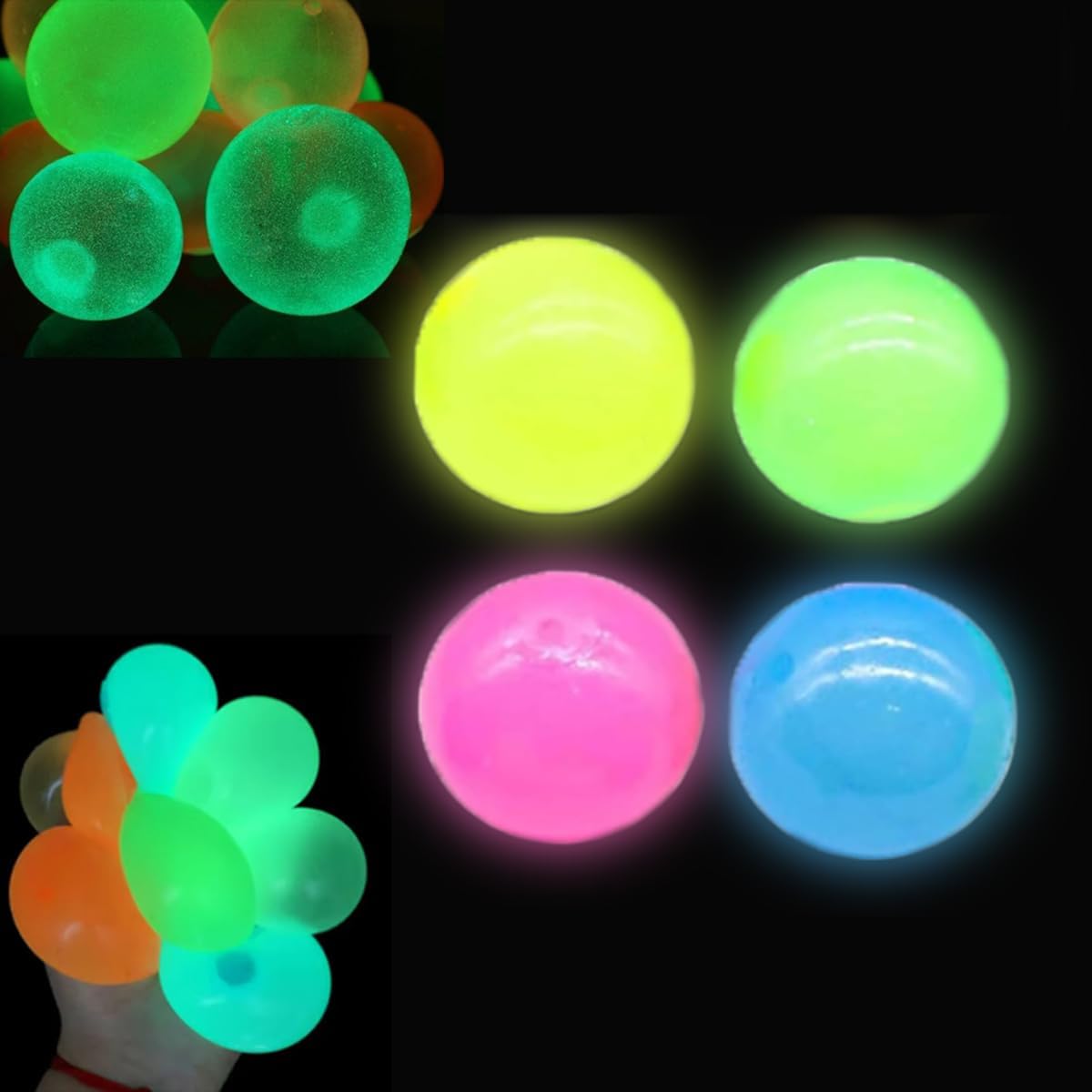 Amazon.com: Glorbs Balls, Glorbs Sticky Balls,Sticky Balls, Glob Balls Sticky, Glow in The Dark ...