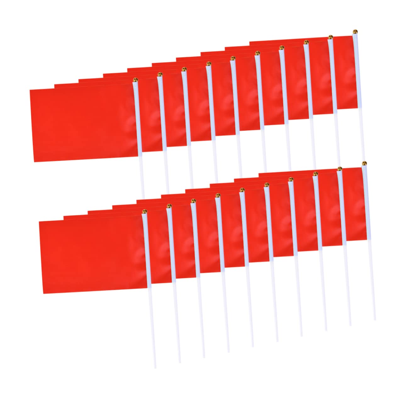 CLISPEED 100pcs Competition Holding Flag Square Hand Waved Flag Small ...