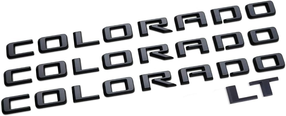 Amazon.com: 3-Piece Set Colorado Fender Tailgate Badge 3D Logo Emblem ...