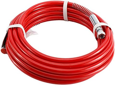 25ft x 1/4" Airless Paint Spray Hose Red Color 7.5m Light Flexible ...