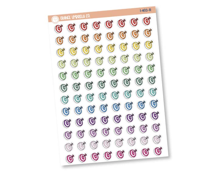 Amazon.com: Reminder Deadline Target Hand-Doodled Icon Planner Stickers ...