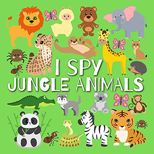 Amazon.co.jp: I Spy Jungle Animals: Activity Book for Kids ages 2-5, A ...